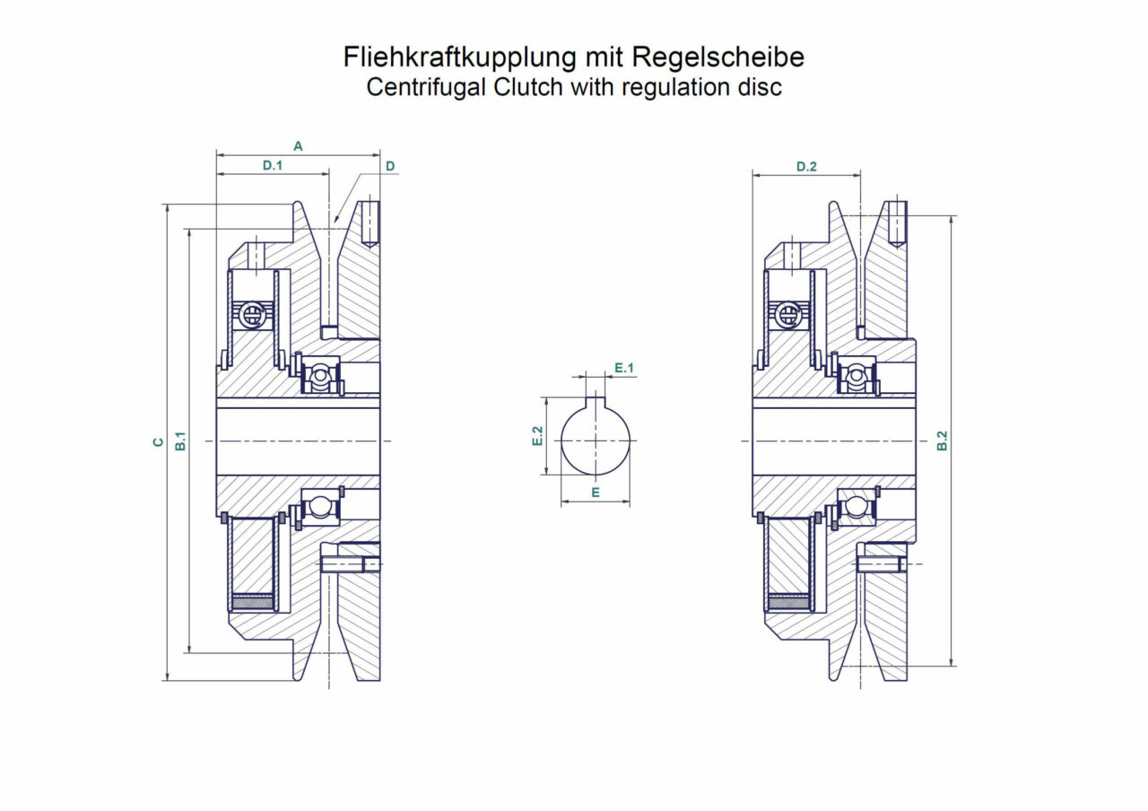 Centrifugal clutch with regulation disc - Centrifugal clutch from ...